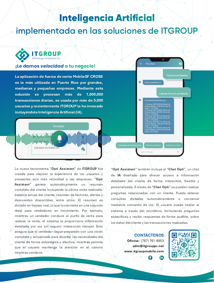Inteligencia Artificial - ITGROUP